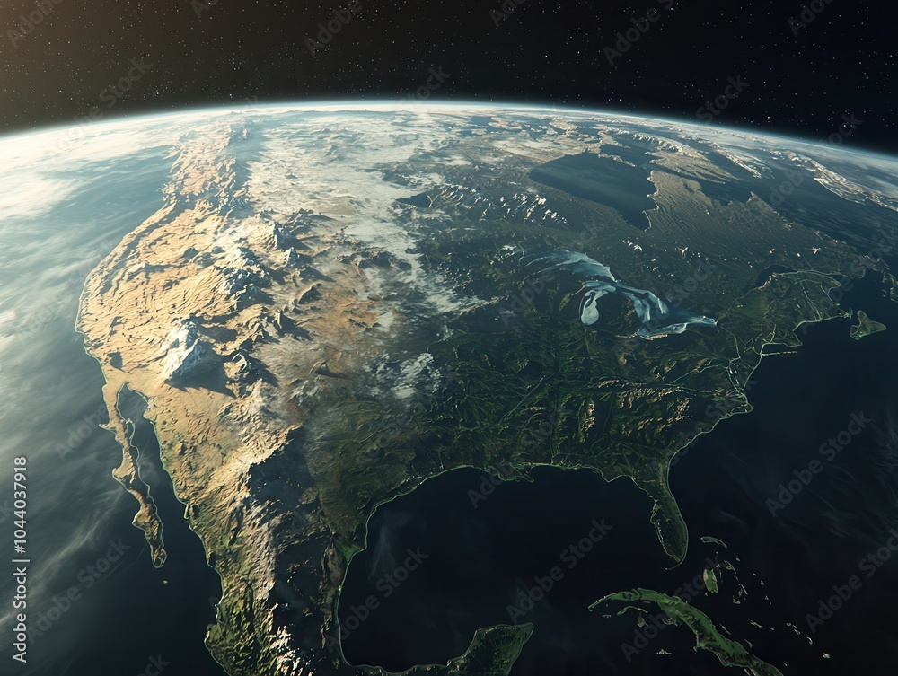 A stunning view of Earth from space, highlighting the diverse ...