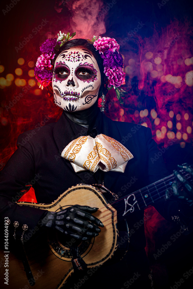 catrina, mariachi, mexico, dia de muertos, musica, ranchero, traje ...