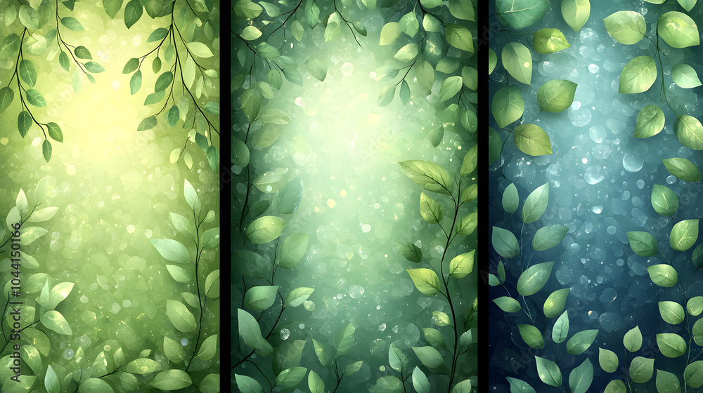 Intricate Nature-Inspired Vector Patterns with Organic Forms and ...