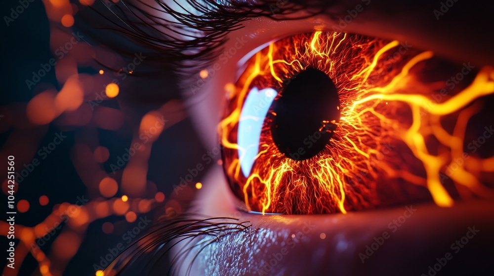 Visionary AI eye, pupil dilation with advanced lens technology ...