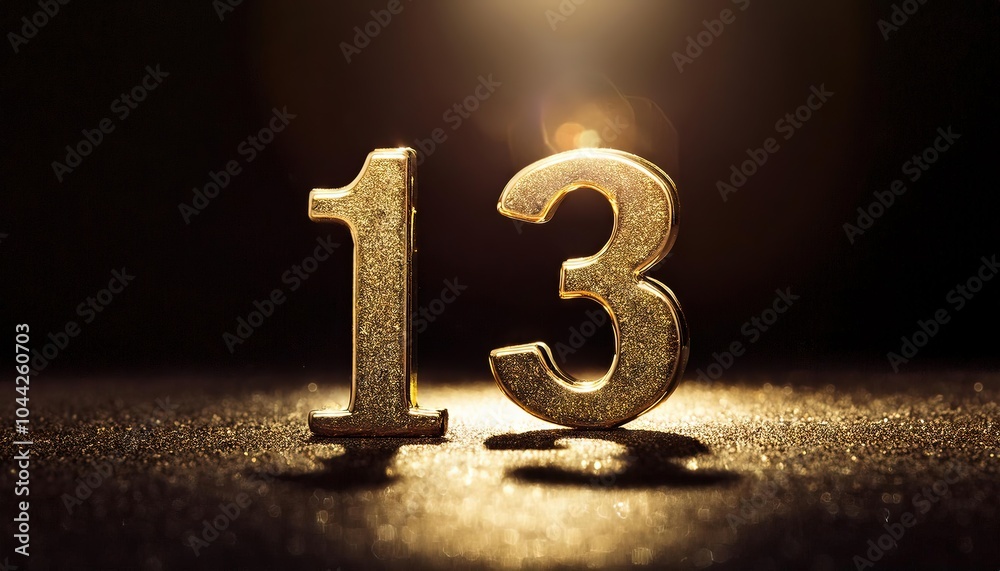 Unlucky Number Thirteen: Mystique of Superstition Stock Illustration ...