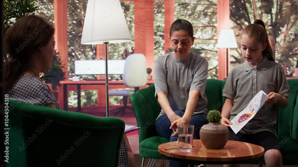 Expert shows disturbing gory drawings to mother of a disconnected girl ...