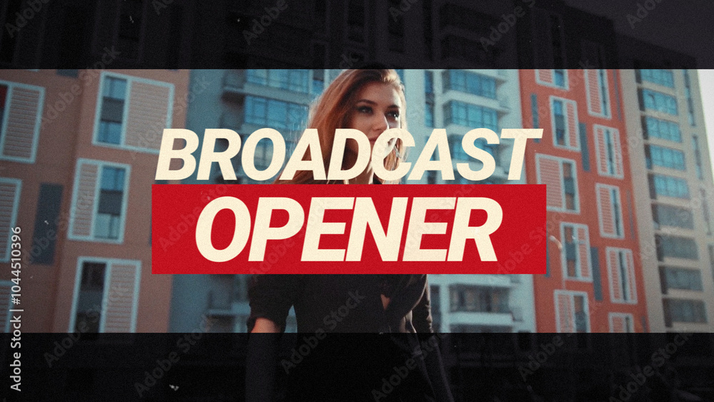 New Fast Broadcast Opener Stock Template | Adobe Stock