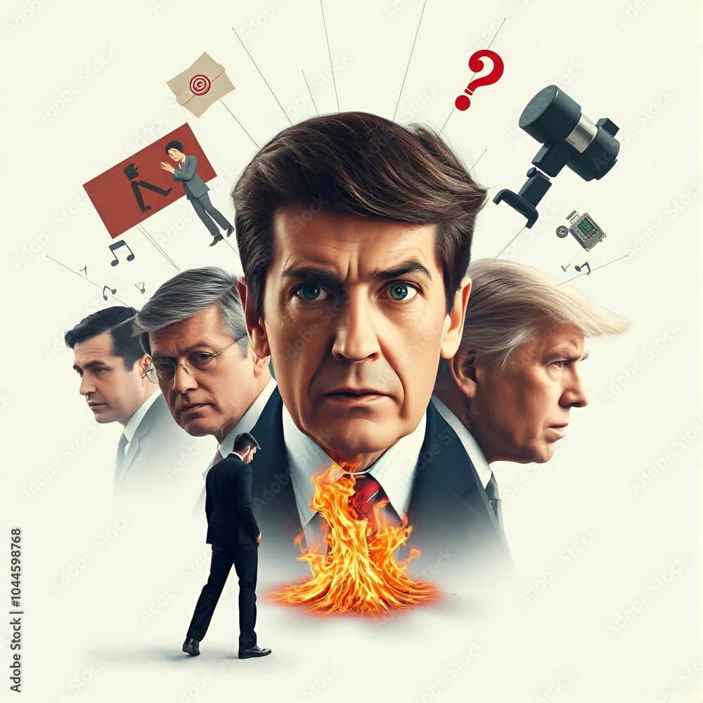 Crisis of leadership depicted through images of incompetence and lack ...