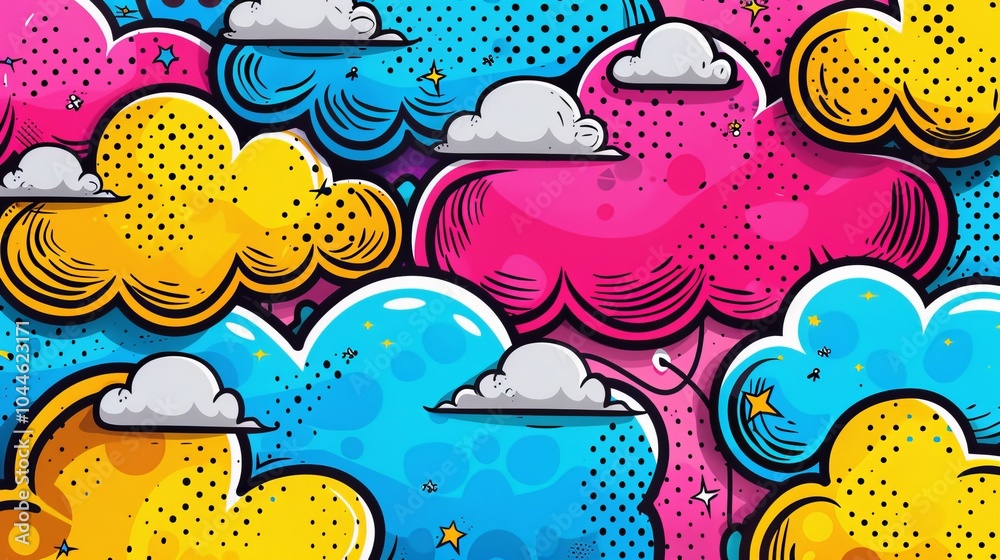 Vibrant comic book style explosion background featuring bold colors and ...