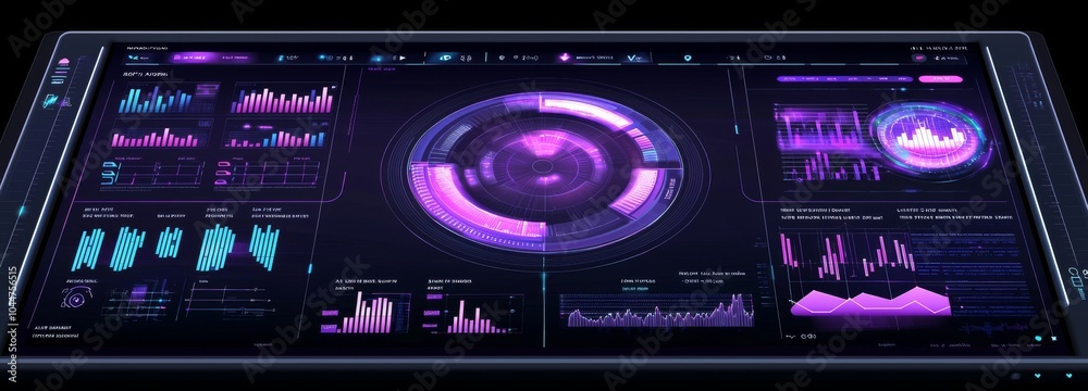 Infographic template for dashboards, apps, UI and UX with data graphs ...