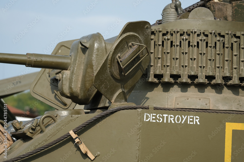 Victory show, leicester, UK. August 2024. The M2 Stuart light tank ...