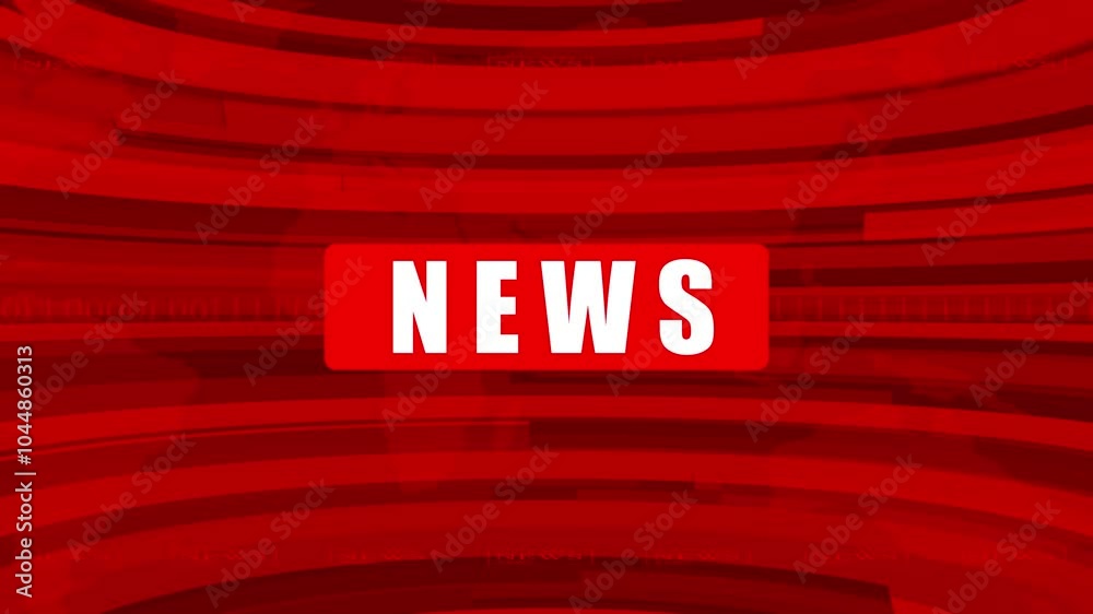 Animated News Special Report Open Intro Transition. Studio Background ...