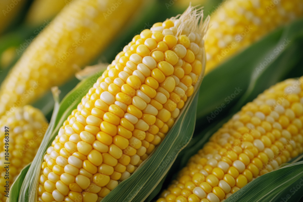 A Field Of Genetically Modified Corn, Highlighting Its Robust Growth ...