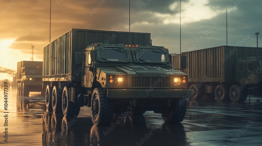Military vehicle logistics, showcasing the systems and processes used ...