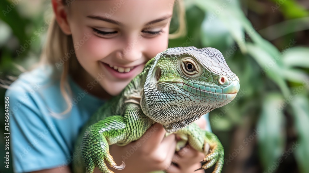 Ethical exotic pet ownership, showing responsible care practices for ...