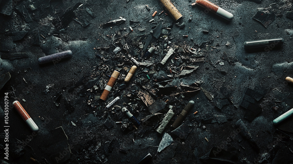 ภาพประกอบสต็อก Drug addiction international day against drug abuse and ...