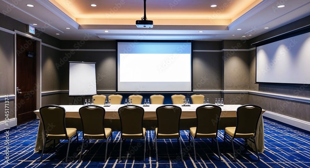 Hotel conference room with projector background modern conference room ...