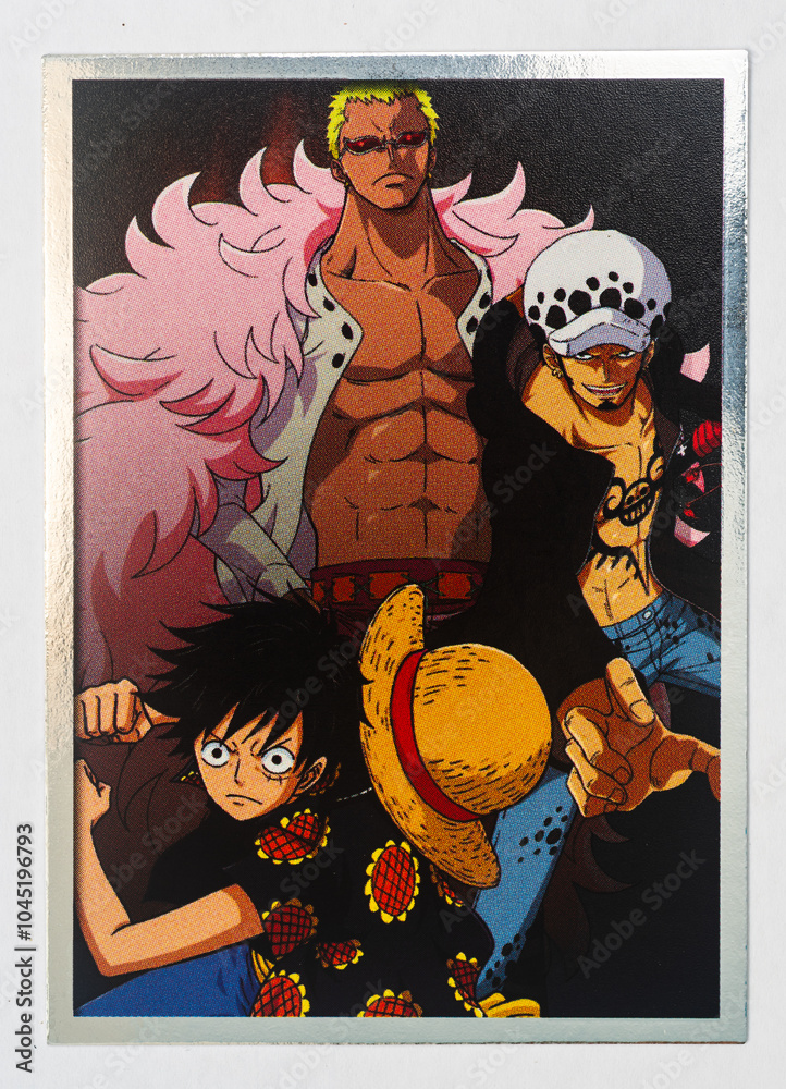 Hamburg, Germany - 06192024: detail macro photo of a random English one ...