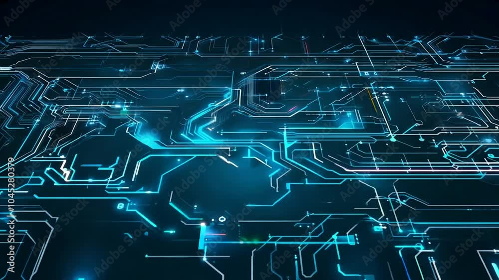 futuristic background virtual overlay looping 4k video animation ...