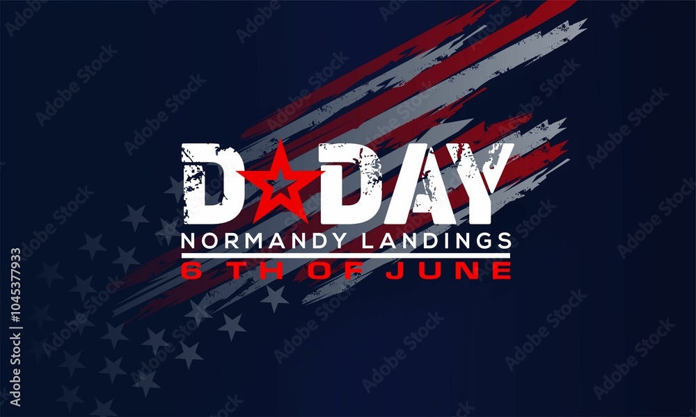 D-Day. Normandy landings concept Vector illustration. Template for ...