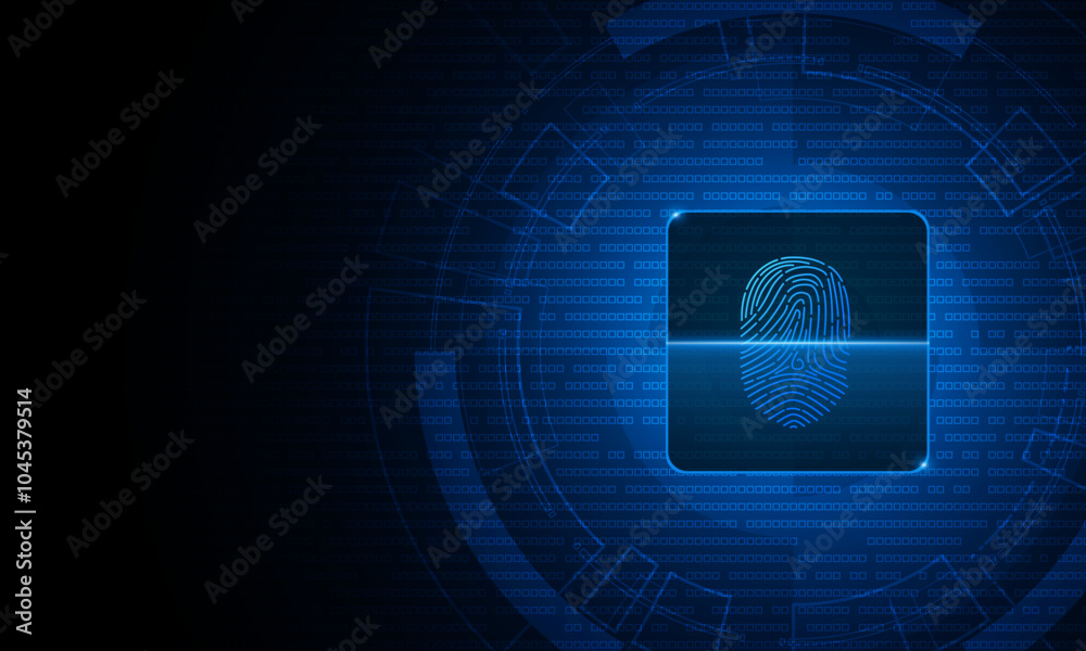 scan fingerprint, Cyber security and password control through fingerprints, access with ...