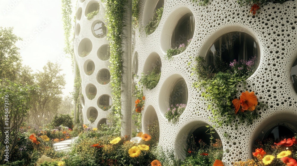 Bio-integrated buildings with living plants, natural air filtration ...