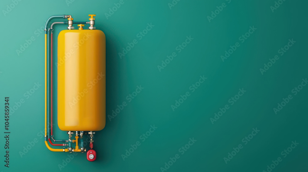 Exploded view of a water heater s internal components, with each part ...