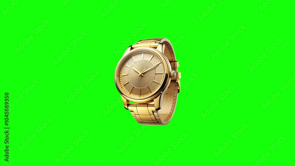 Luxury hand watch green screen animation motion graphic with chroma key ... Luxury hand watch green screen animation motion graphic with chroma key ...