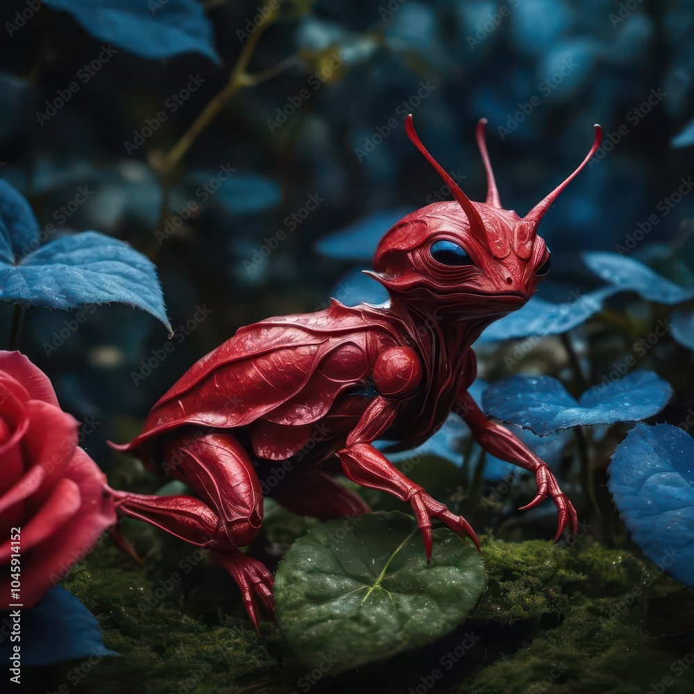 ai generated 3d render realistic cute big eyed little extraterrestrial ...