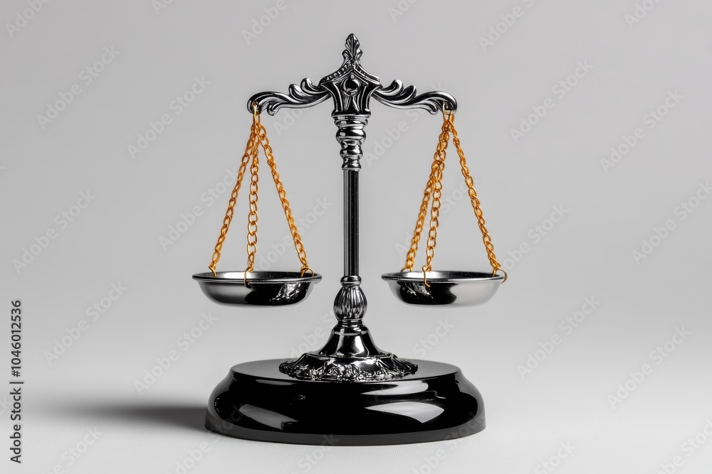 Minimalist concept of unequal scales, with clean lines representing the ...