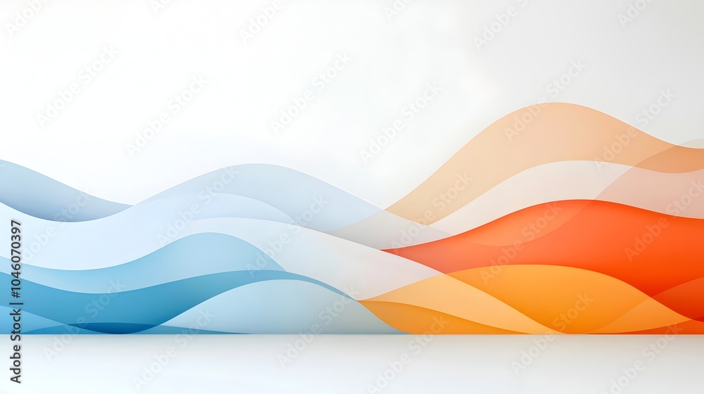 Seamless abstract background showcasing fluid motion through graceful ...