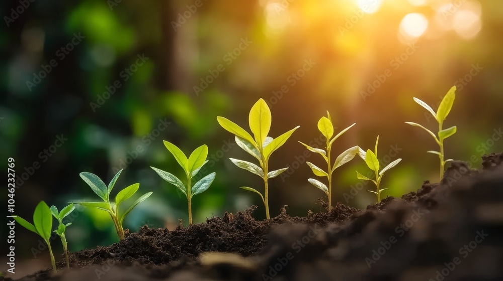 Illustration of plant growth stages from seed to mature plant ...