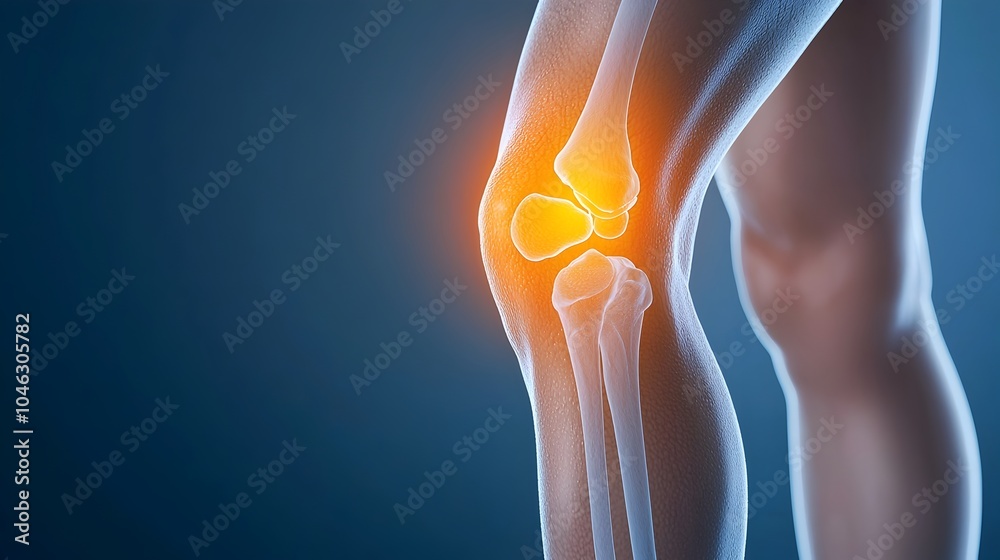 Transparent 3D X ray Visualization of Arthritic Knee Joint with Clear ...