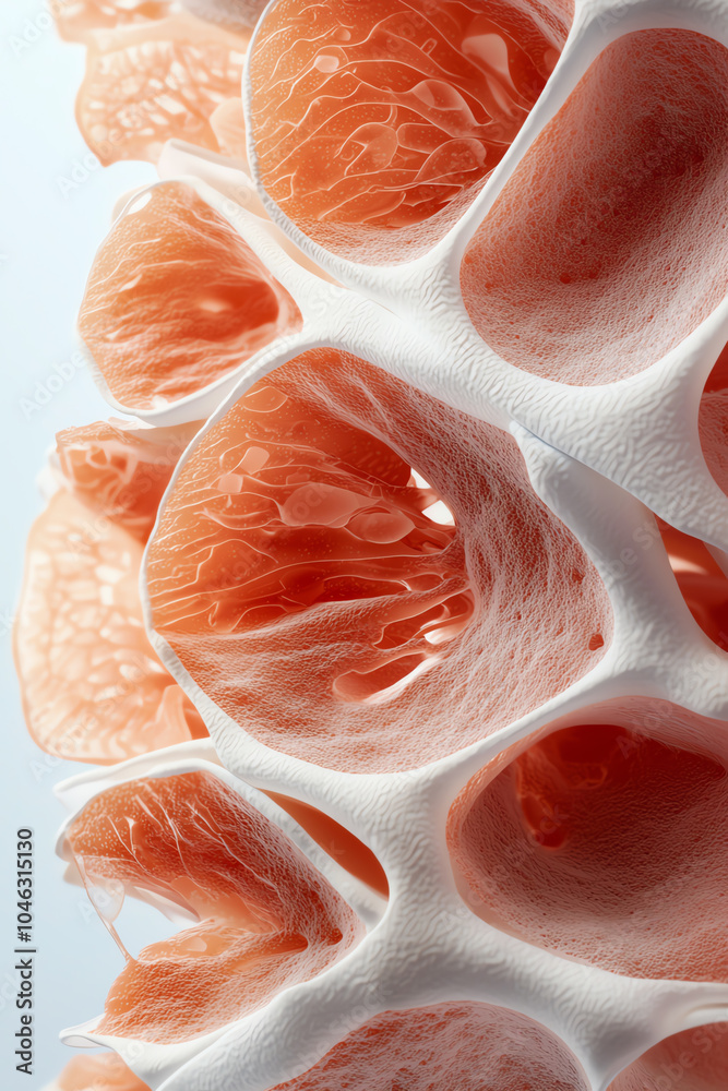 Exploring the intricate structure of a spongy biological matrix a close ...