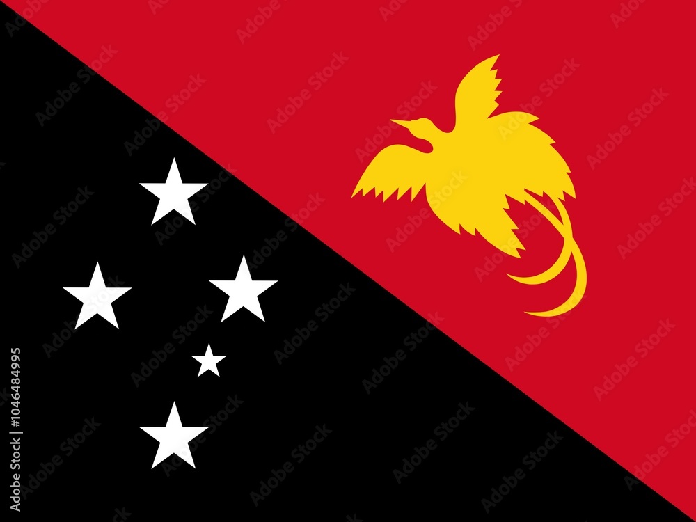flag of papua new guinea, flag, state flag of papua new guinea, state ...