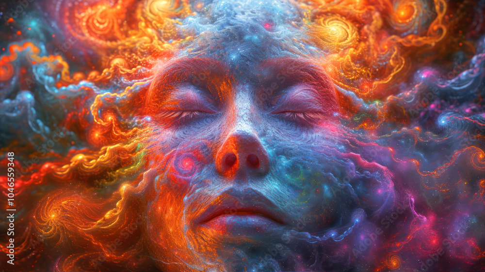 Exploring the depths of unresolved emotions through vibrant cosmic ...