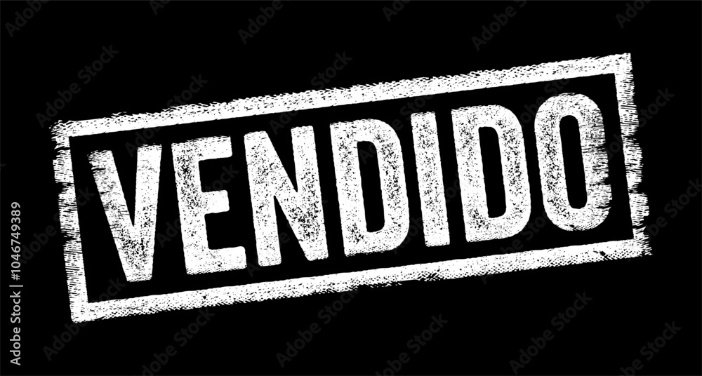 Vendido is Spanish and Portuguese word that translates to Sold, it ...