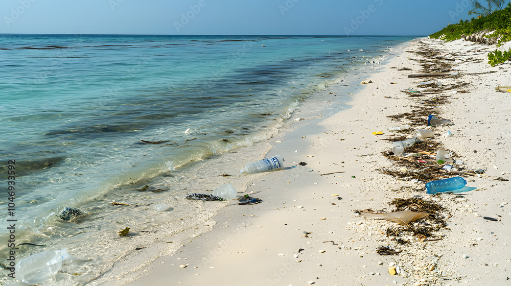 Littered beach in the Caribbean reveals the harsh reality of ocean ...