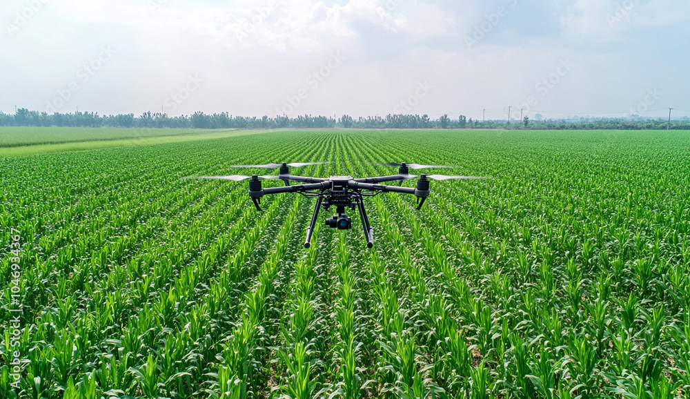 Thermal imaging drone mapping a large field of sugarcane, identifying ...