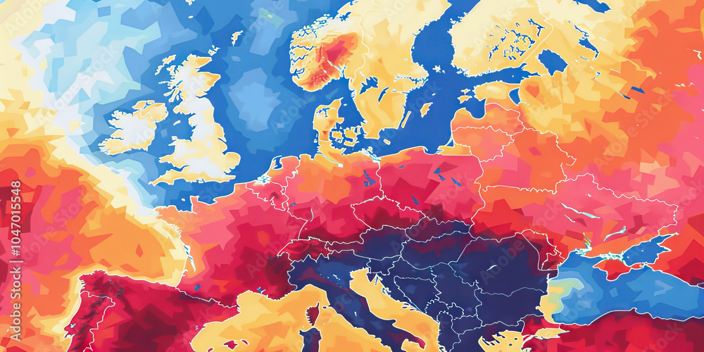 An eye-catching heat map of the hottest months in European cities, with ...