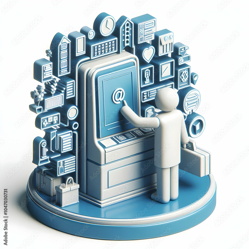 3D Automated Hospitality Services Concept - Candid Shot Hotel ...