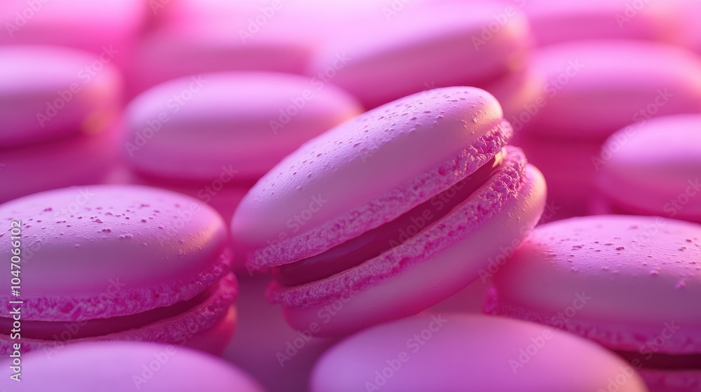 3d, macarons, neu, future, dusk, farbe, close up, niemand, hintergrund ...