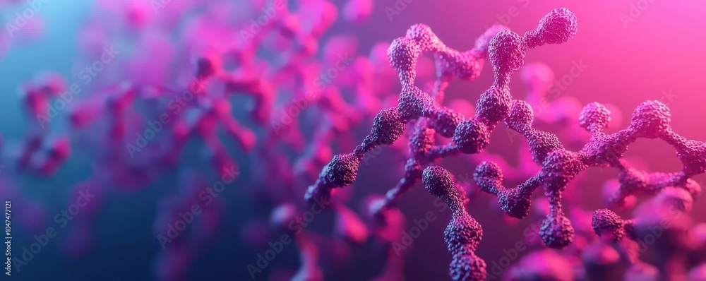 3D visualization of amino acids from whey protein forming muscle fibers ...