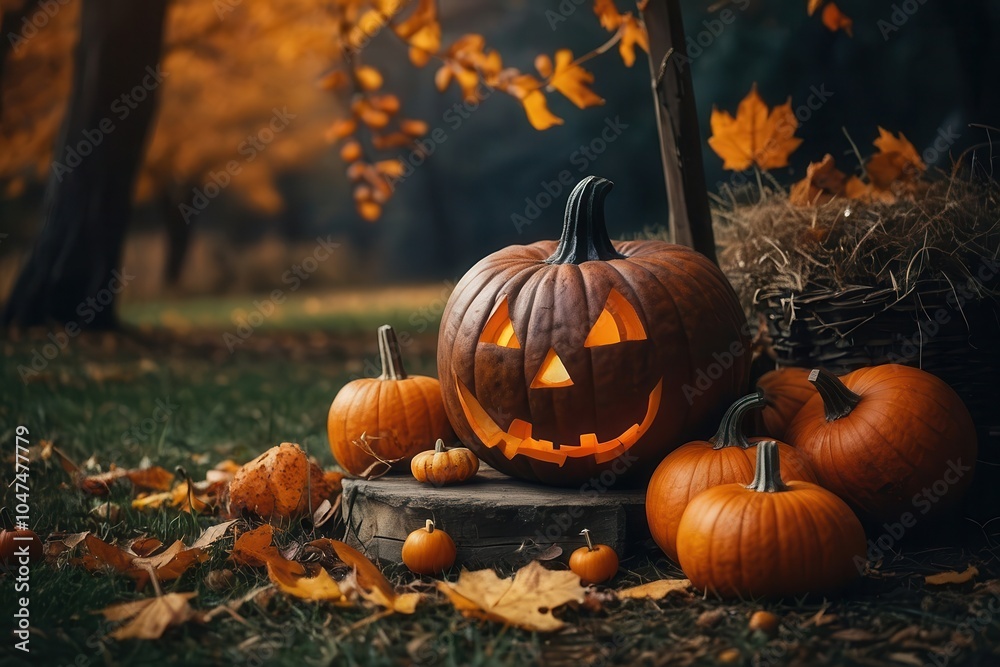 halloween, pumpkin, autumn, orange, holiday, lantern, face, october ...