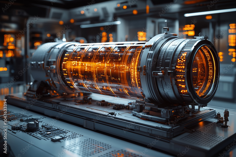 A research lab developing new propulsion technologies for deep-space ...