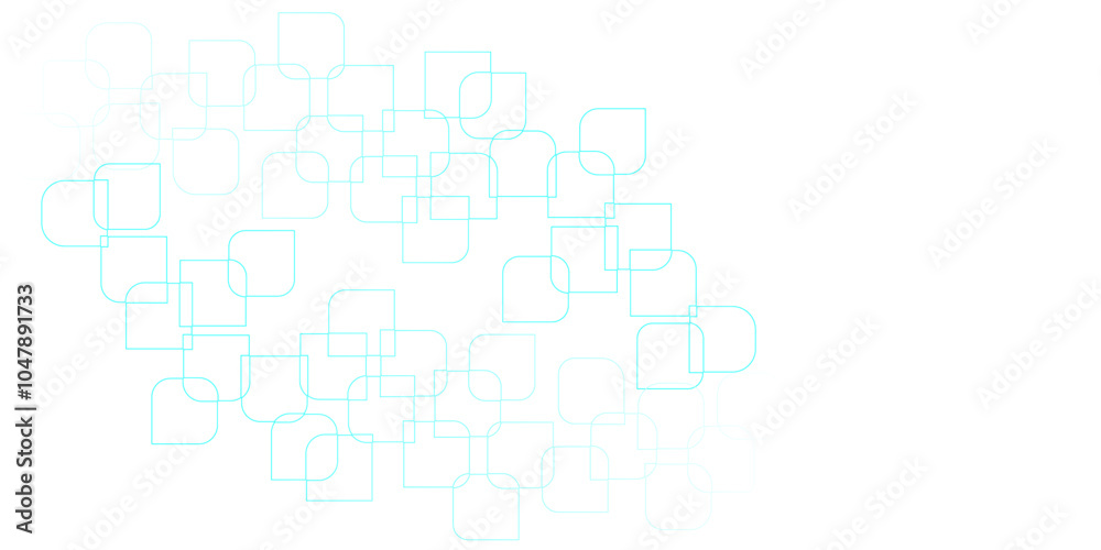 Abstract white background with bright blue square vector. Simple square ...