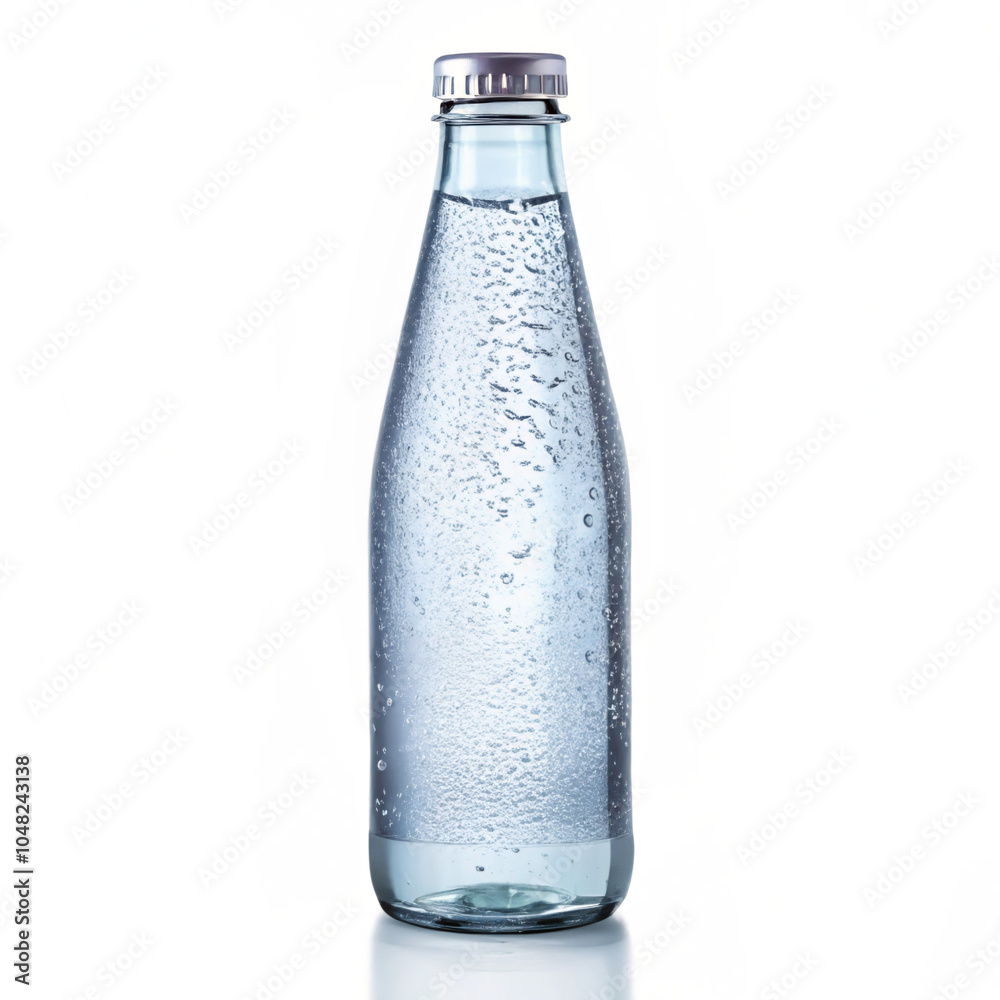 bottle of water. bottle, glass, water, drink, isolated, empty ...