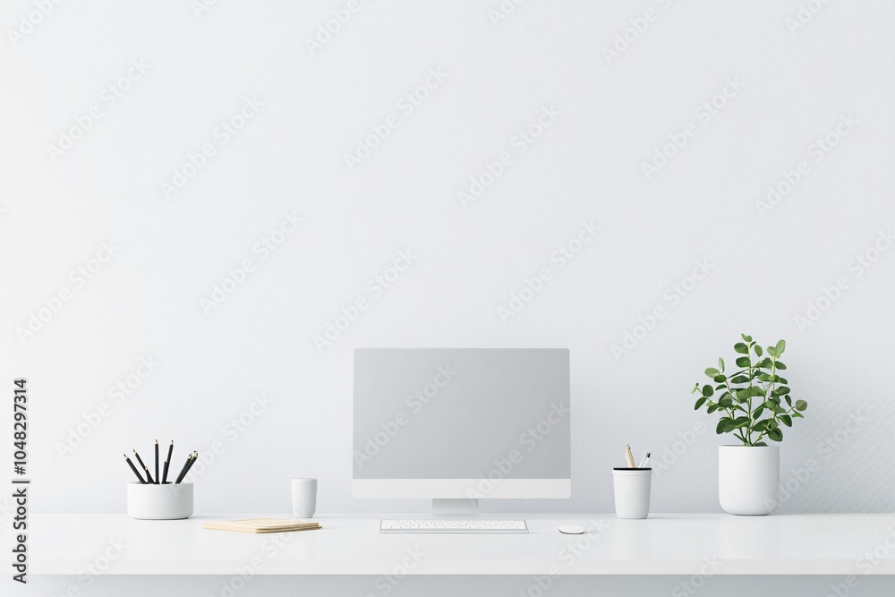 Modern website layout with parallax scrolling effect, trendy web design feature, immersive user ...