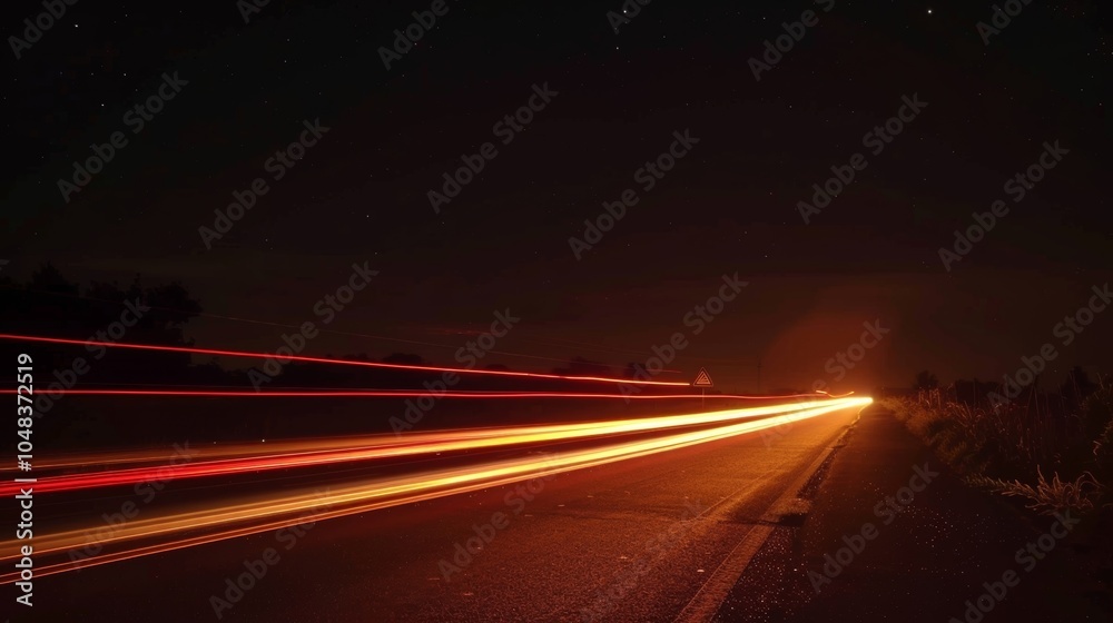 Photo & Art Print A peaceful drive through the scenic byway with the ...