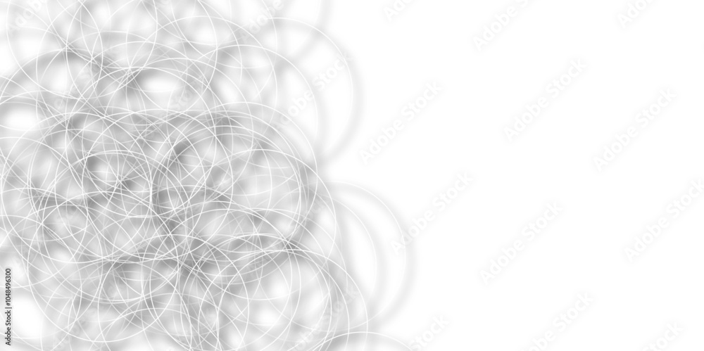 Random shifted gray circle background wallpaper banner pattern ...