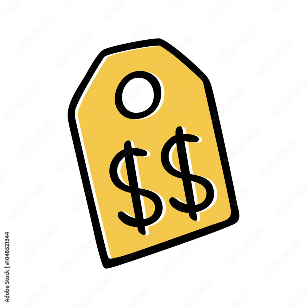 Price tag with dollar sign,commercial label for shops,simple cash ...