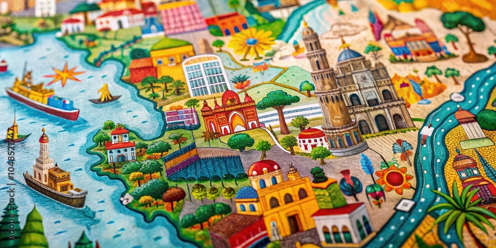 Discover a comprehensive map of Mexico showcasing Mexico City, the ...