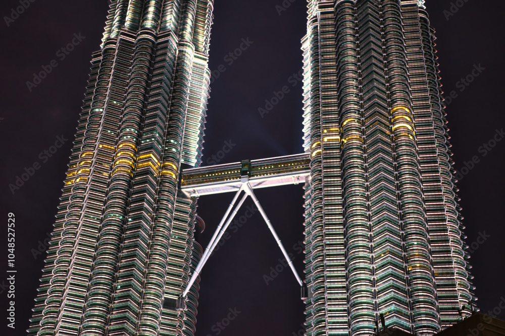 KUALA LUMPUR, MALAYSIA - OCTOBER 18, 2024: Petronas Towers. Petronas ...