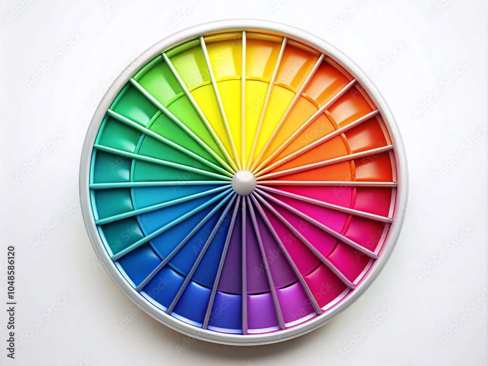 Color Wheel Set of 12 RGB on White Background for Design and Art ...